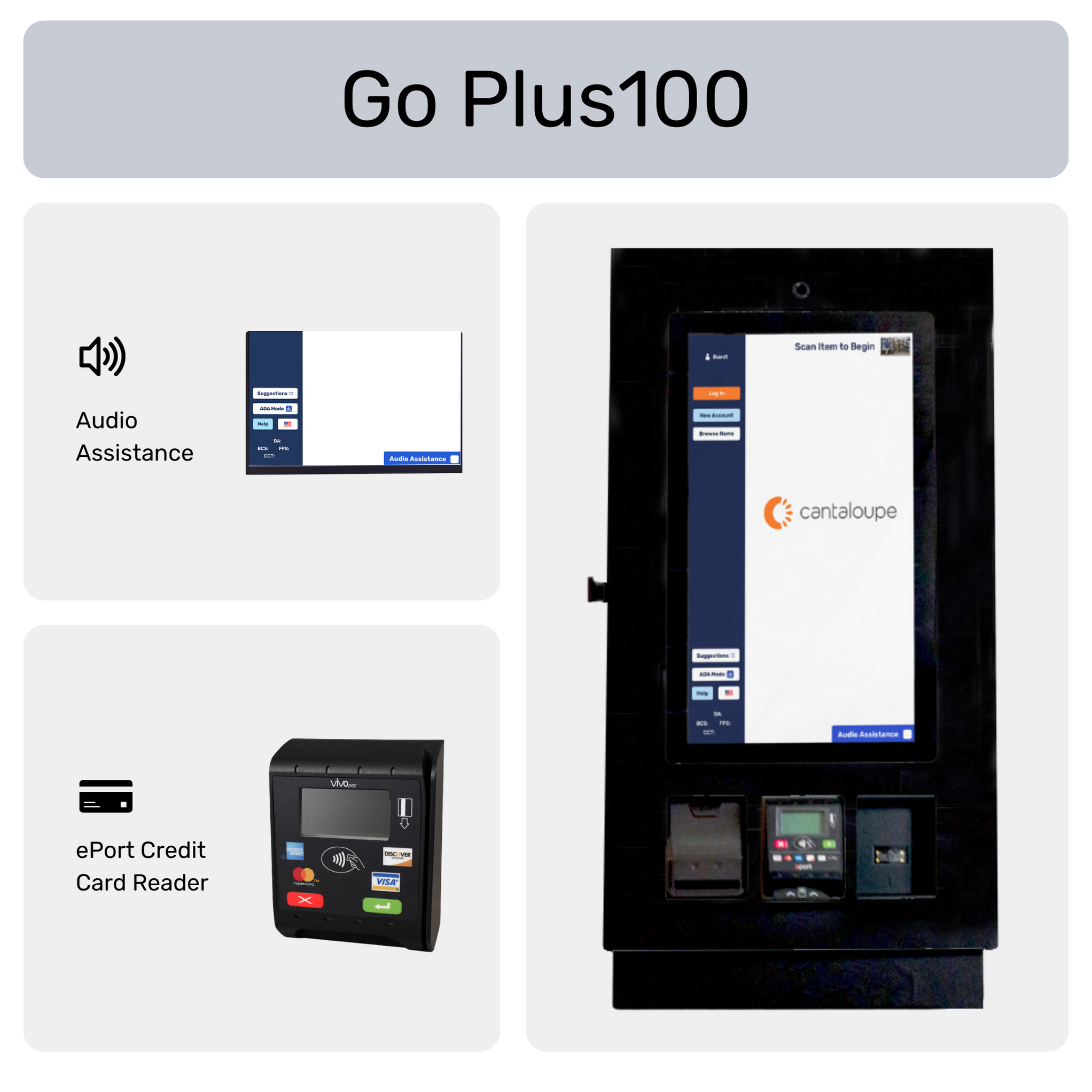 Go Plus100 | Cash-in Micro Market Kiosk | Cantaloupe — Cantaloupe Store